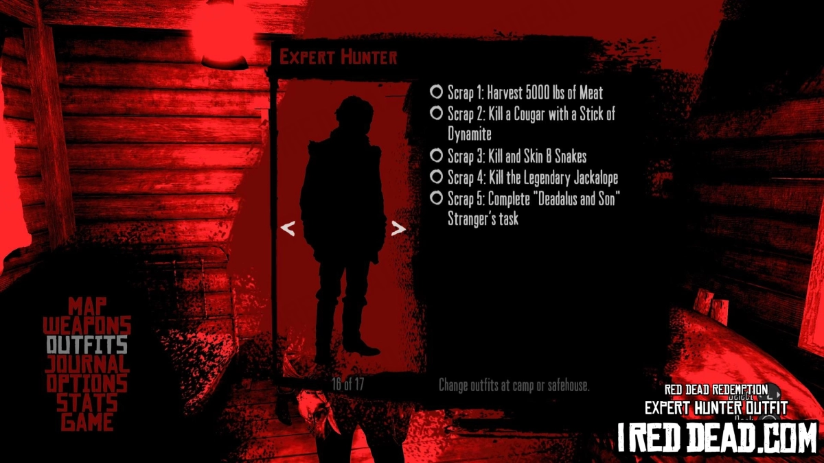 Red Dead Redemption - Outfits - Collectable Guide