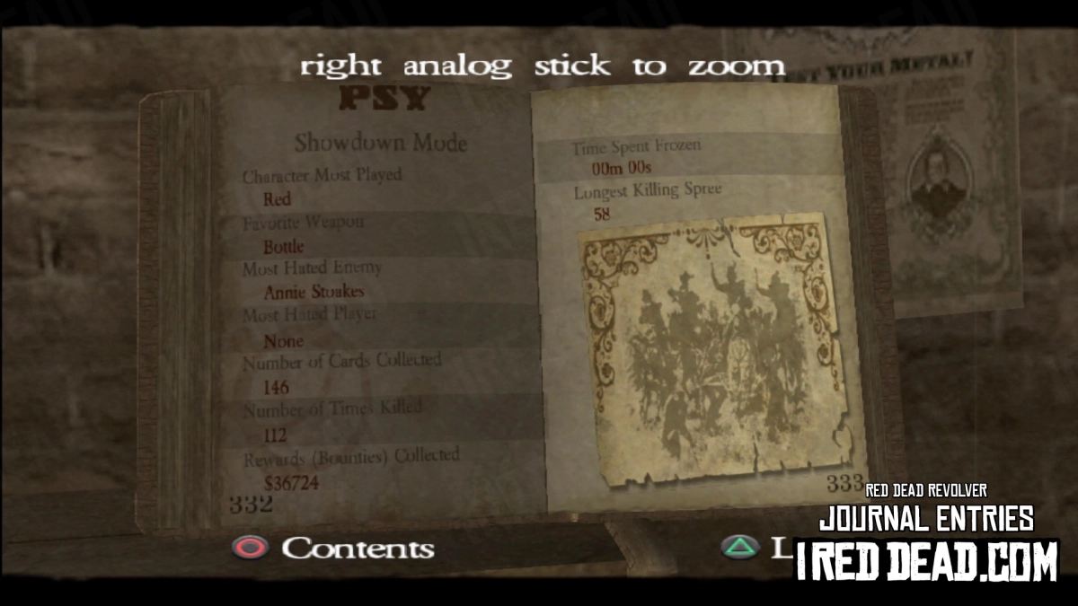 Red Dead Revolver Journal Entry 167 - Profile 1 2