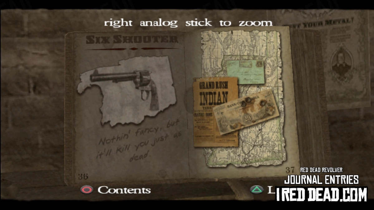Red Dead Revolver Journal Entry 19 - Six Shooter