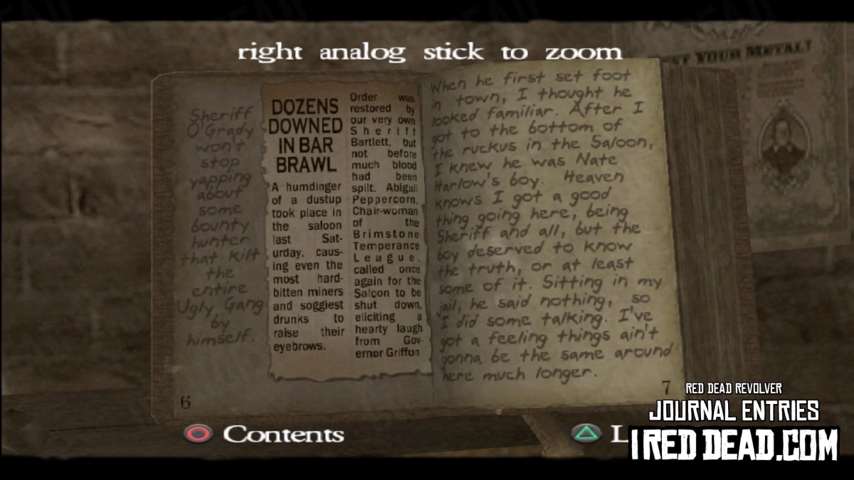 Red Dead Revolver Journal Entry 4 - Red Harlow 2