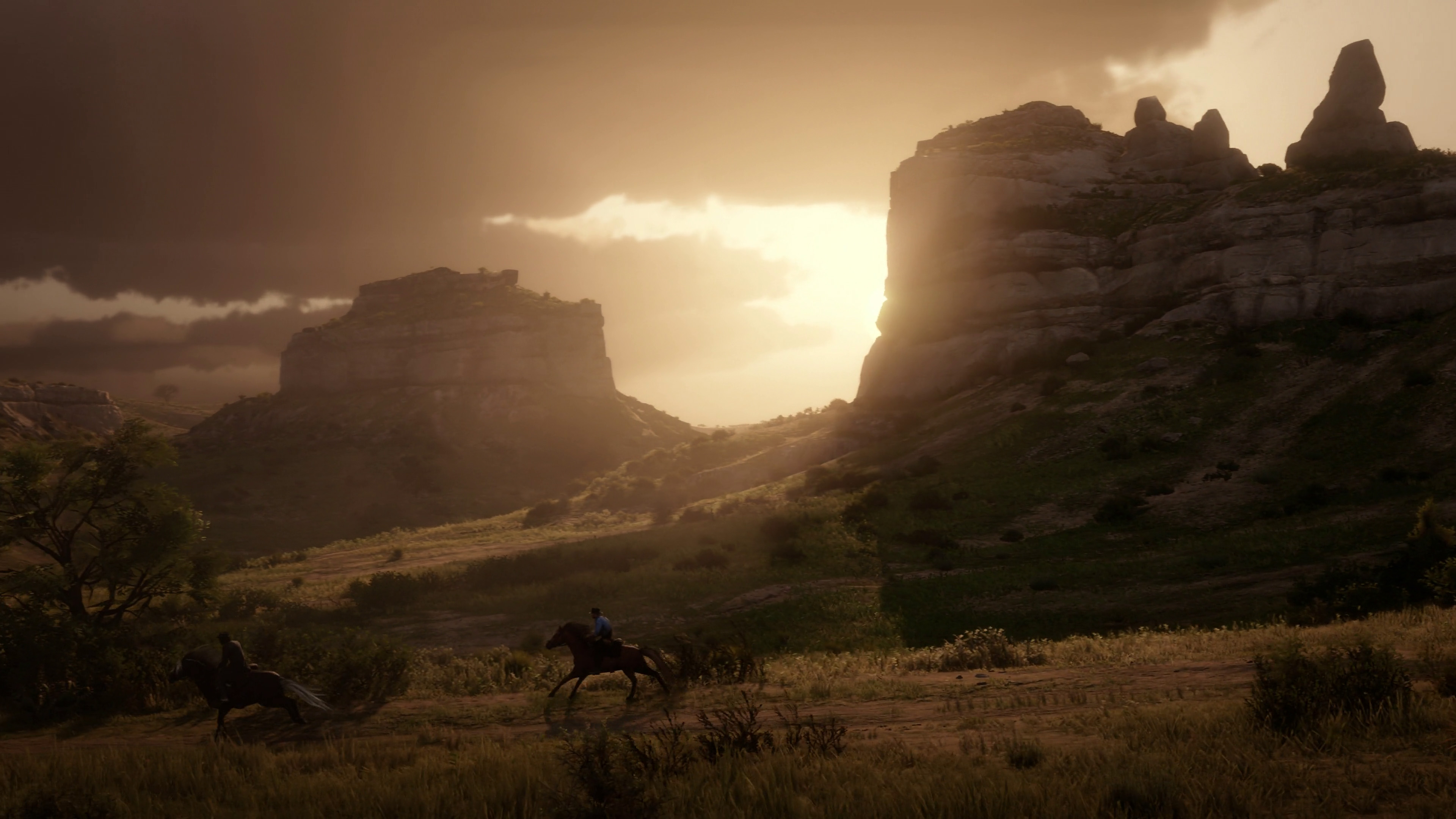 Enjoying the sunset - Red Dead Redemption